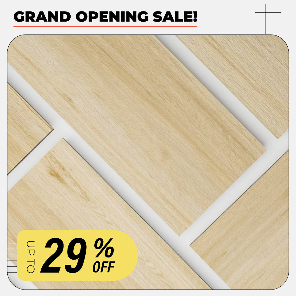 Modern White Oak - Natural Wood Look - QuickFit Vinyl Flooring – Ninety's